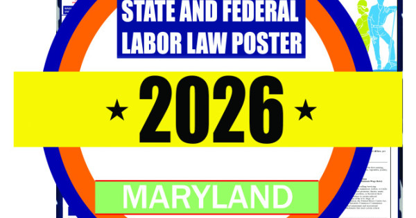 2026 Maryland State and Federal Labor Law Poster - MD
