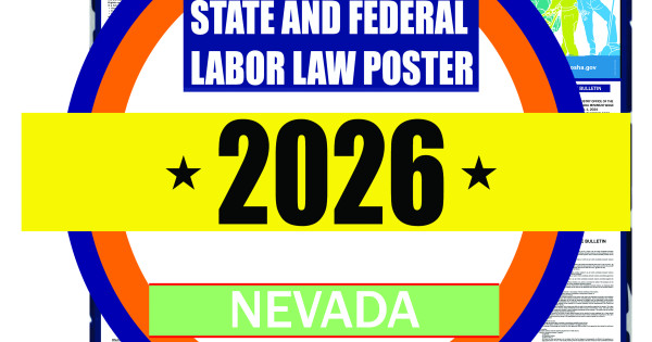 2026 Nevada State and Federal Labor Law Poster - NV
