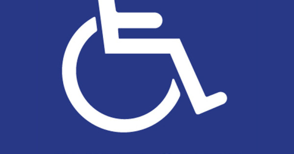 ADA Compliant Accessible Symbol Exit Route Sign with Text and Braille